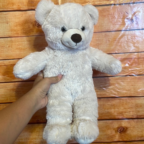 Build-A-Bear | Toys | Buildabear 23 White Teddy Bear Brown Nose 16 Plush Stuffed Animal Toy ...